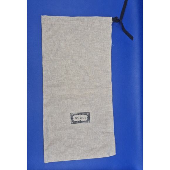 Gucci | Accessories | Authentic Gucci Drawstring Dust Bag Tan Black ...